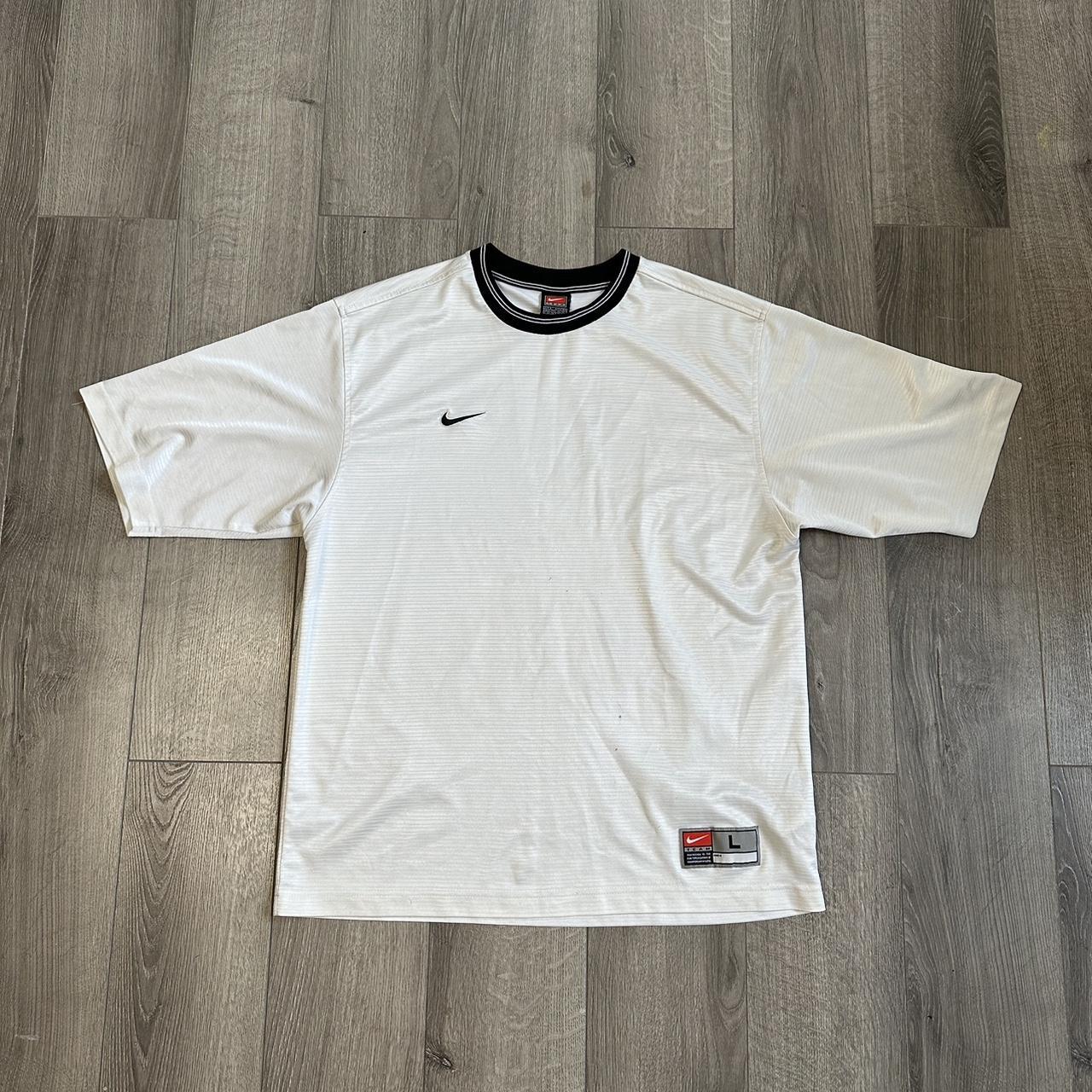 Nike 00’s Red Tag Tee Boxy Sports Shirt Due to age... - Depop