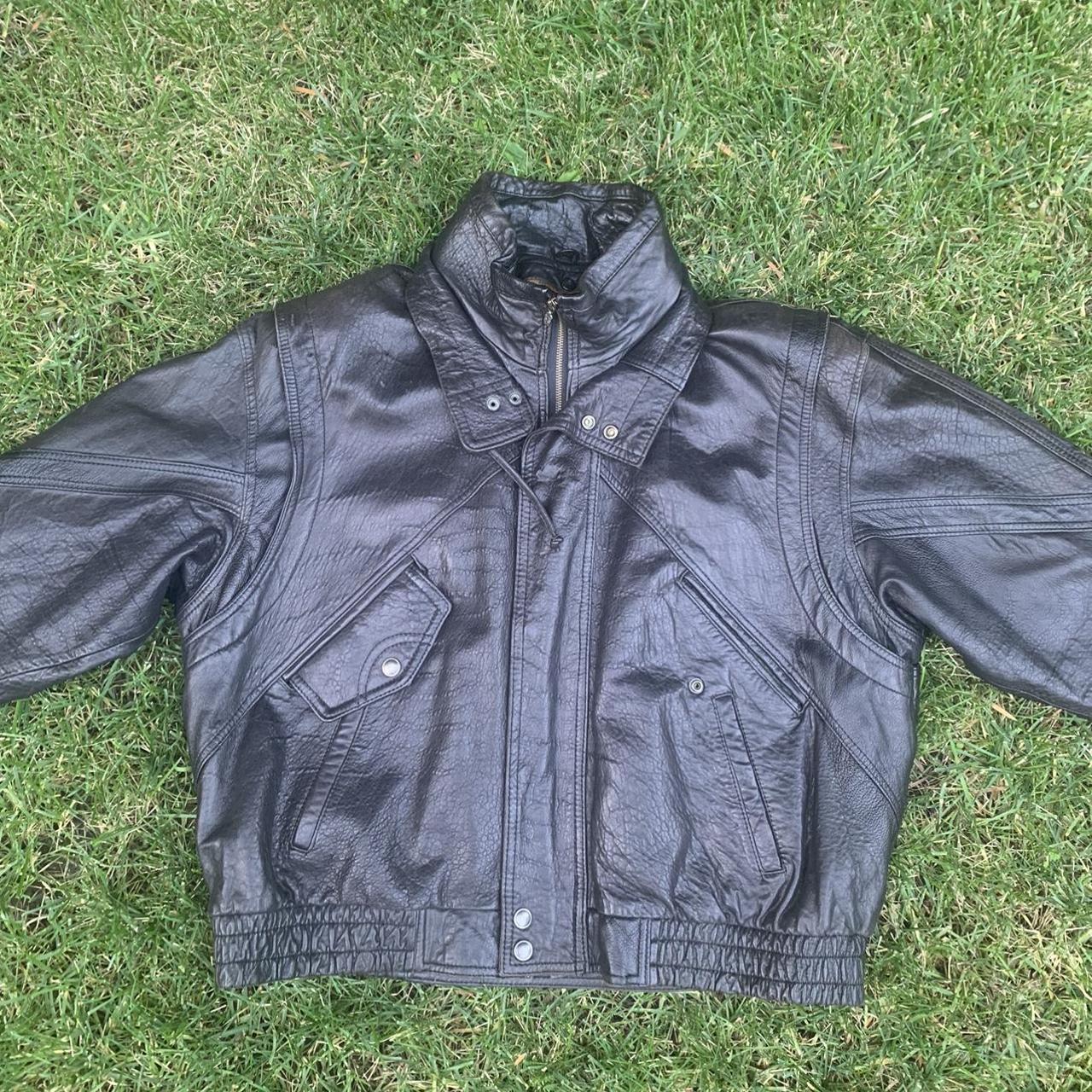 Pelle Studio 100% genuine black leather jacket.... - Depop