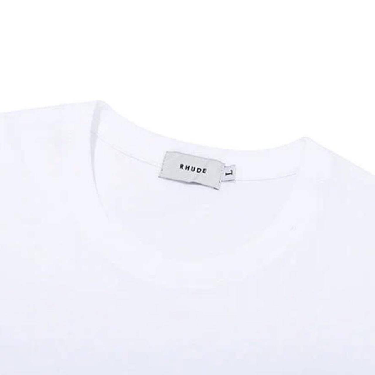 White Rhude tiger tee #Rhude - Depop