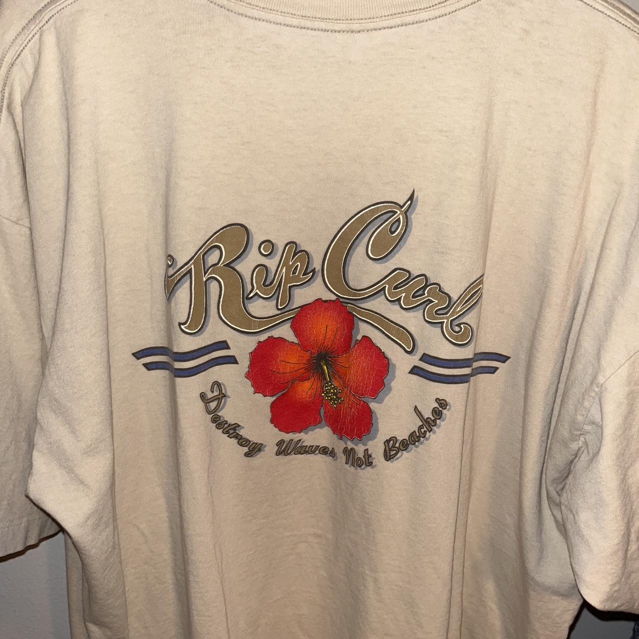 Vintage Rip Curl single stitch perfect shirt super... - Depop