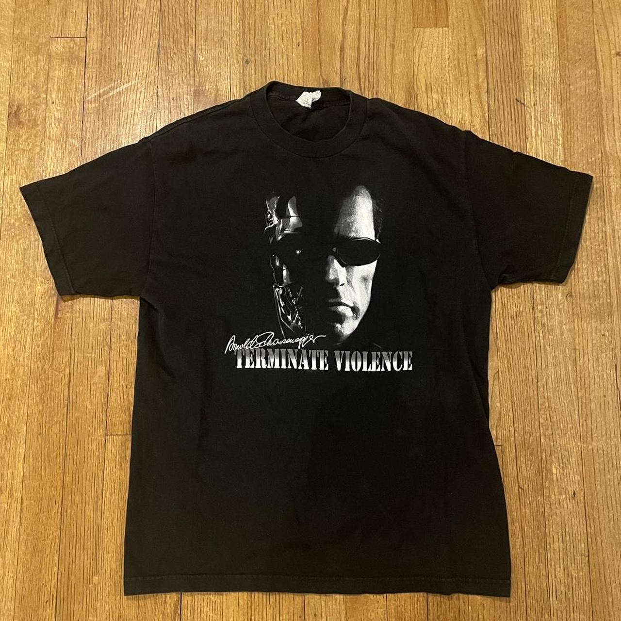 vintage terminator shirt size large offers and... - Depop