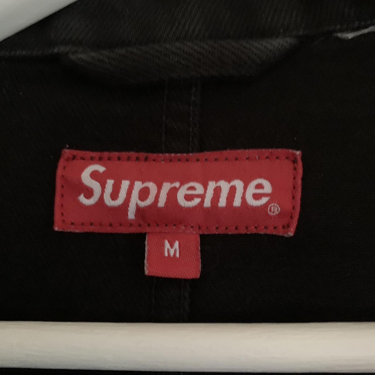 Supreme classic logo denim jacket 9/10 condition... - Depop