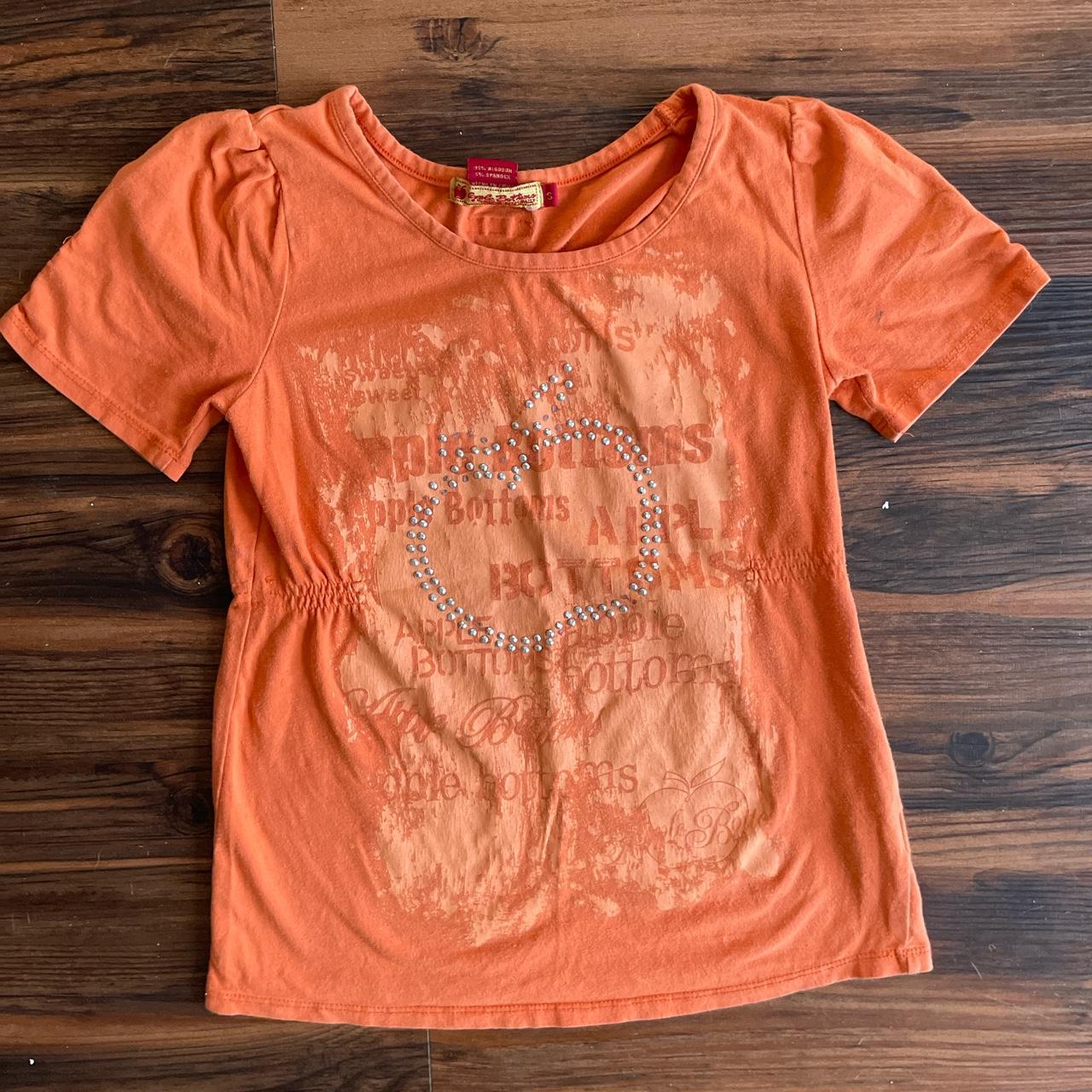 Vintage apple bottoms tee top with the cutest... - Depop