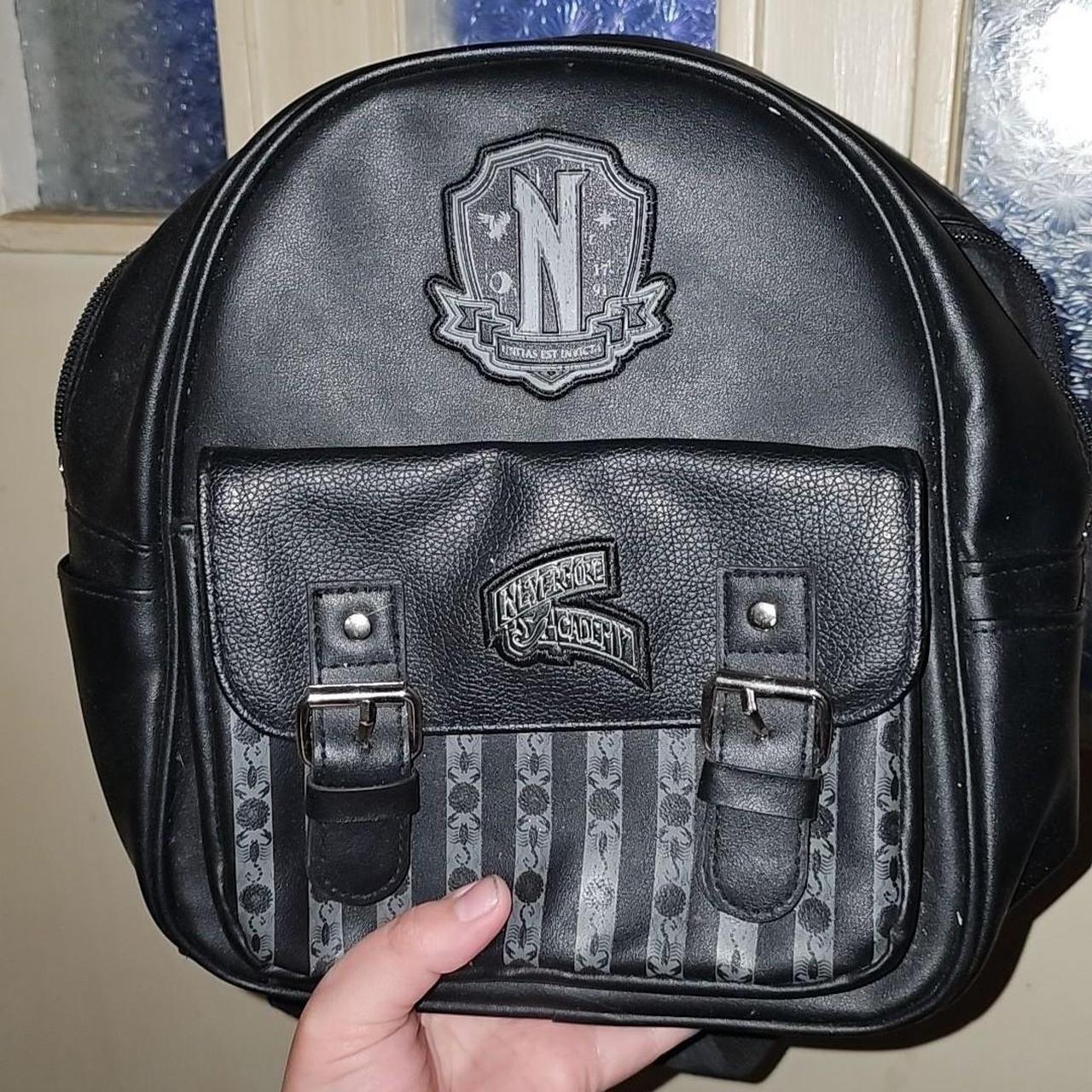 Wednesday adams mini backpack #goth #grunge... - Depop