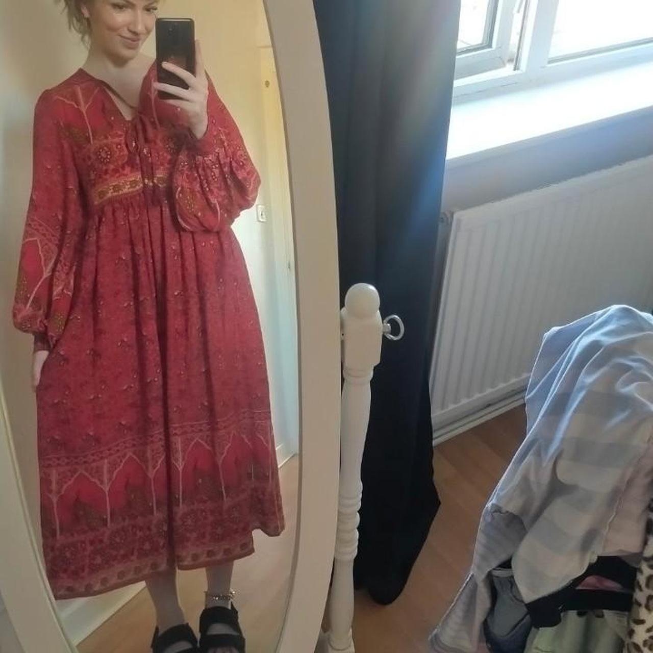 All About Audrey boho smock dress with balloon... - Depop