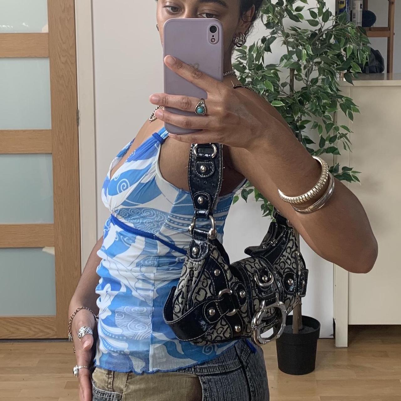 Jane Norman blue summer vest top. Blue navy and... - Depop