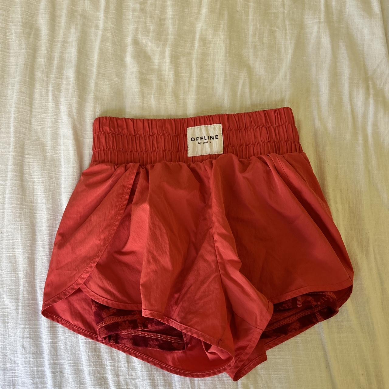 offline by aerie running shorts Higher waisted.... - Depop