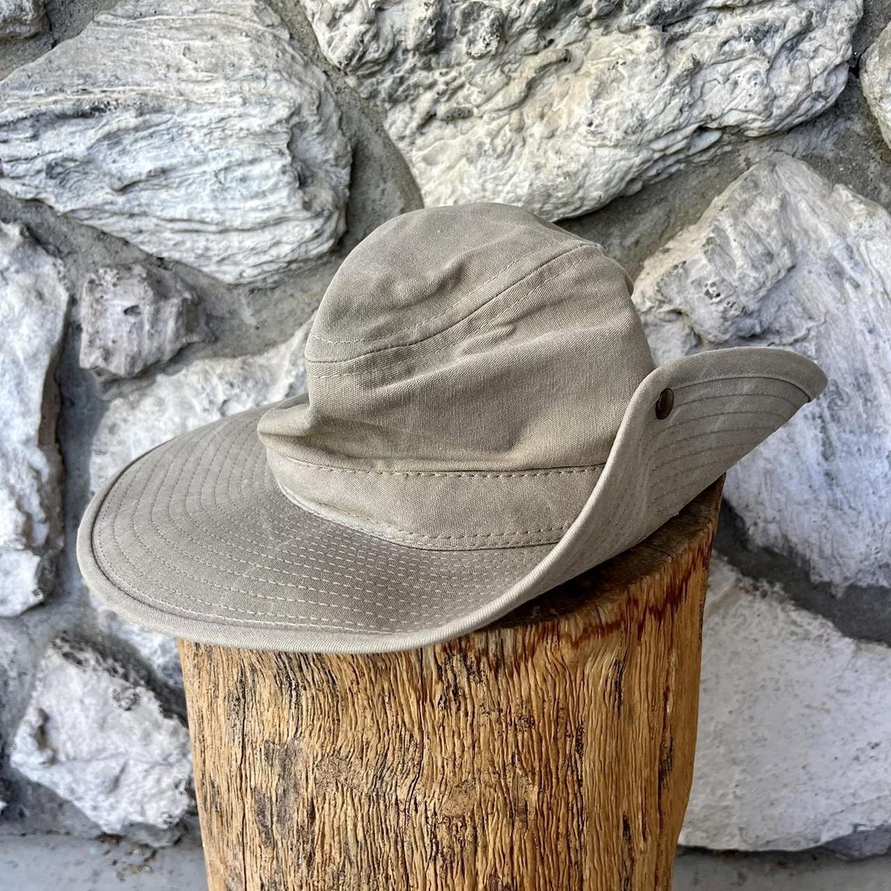 Tan and Khaki Hat | Depop