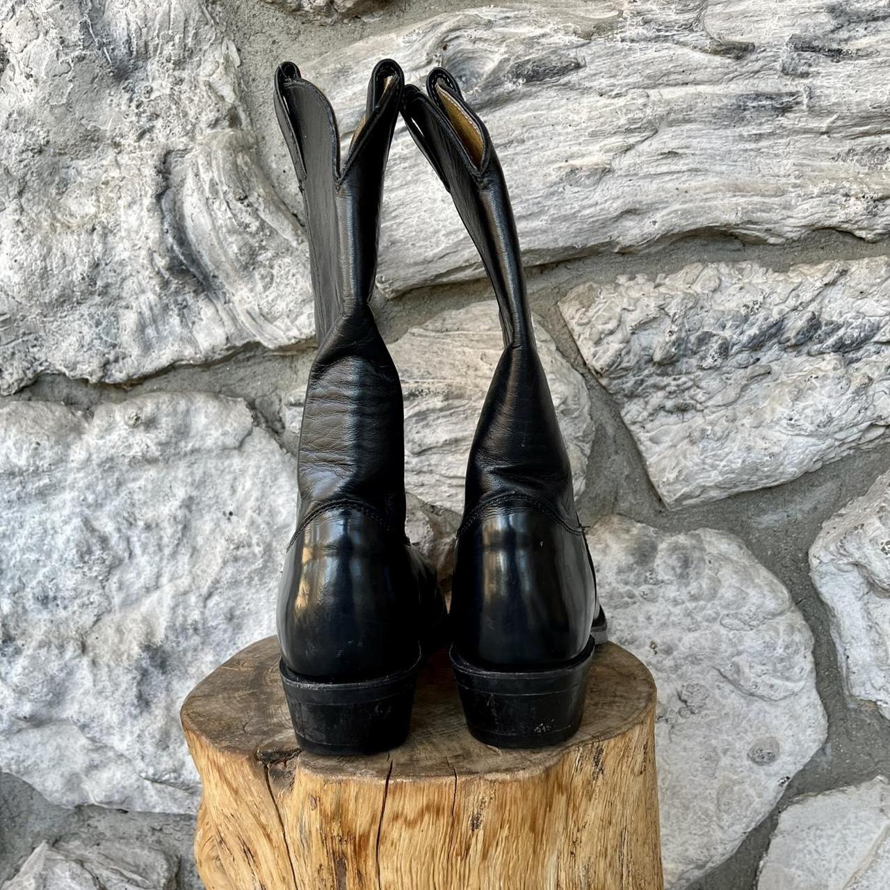 Justin Boots Style 3040 10.5D Tobias Western Black... | Depop