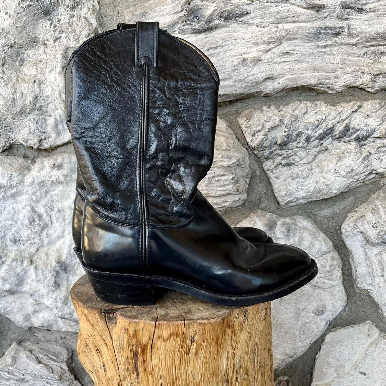 Justin Boots Style 3040 10.5D Tobias Western Black... | Depop