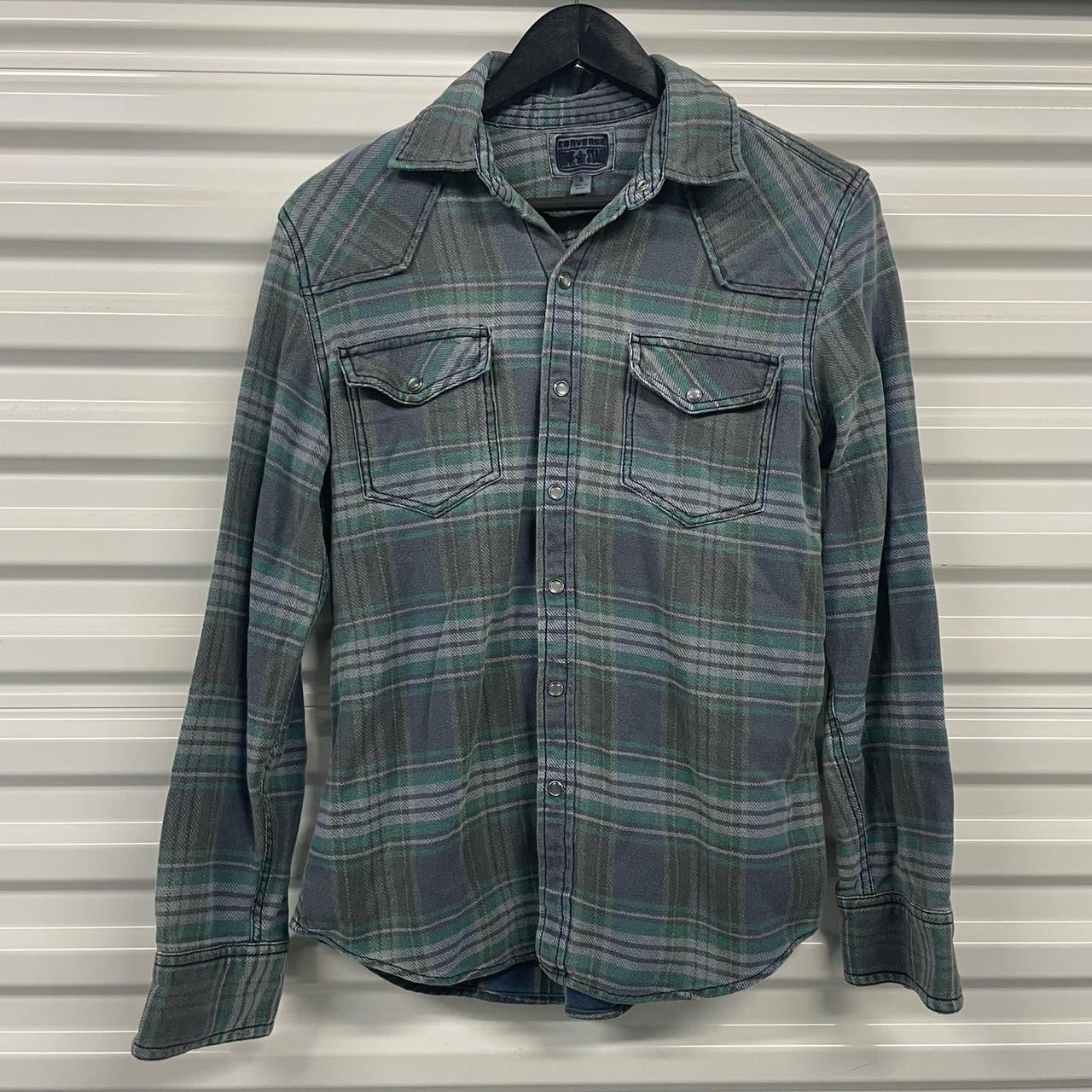 All-Star Converse Flannel - Small This is a... - Depop