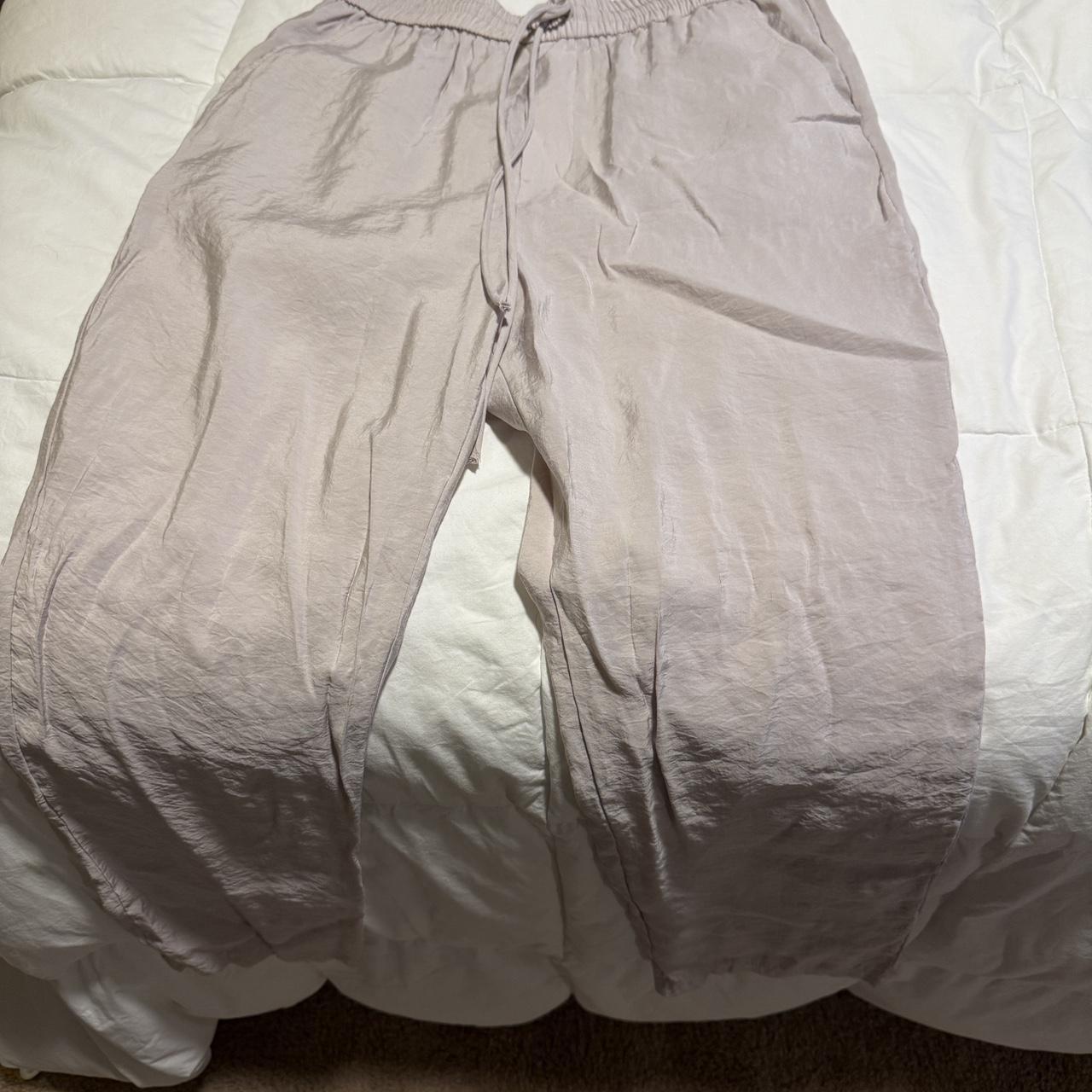 Light tan linen look Zara mens pants size... | Depop