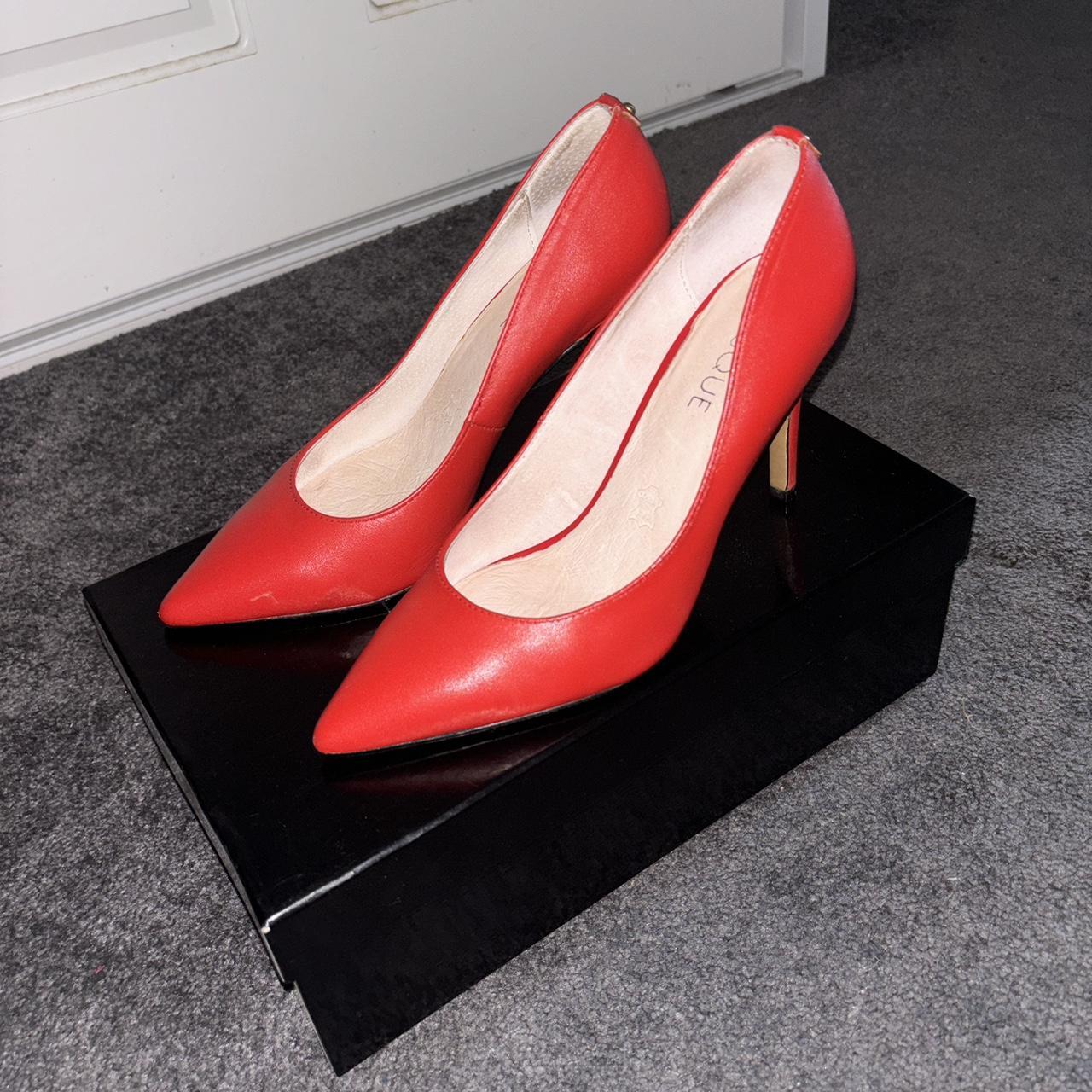 Basque Red pumps - size 37.5 / only worn twice!... - Depop