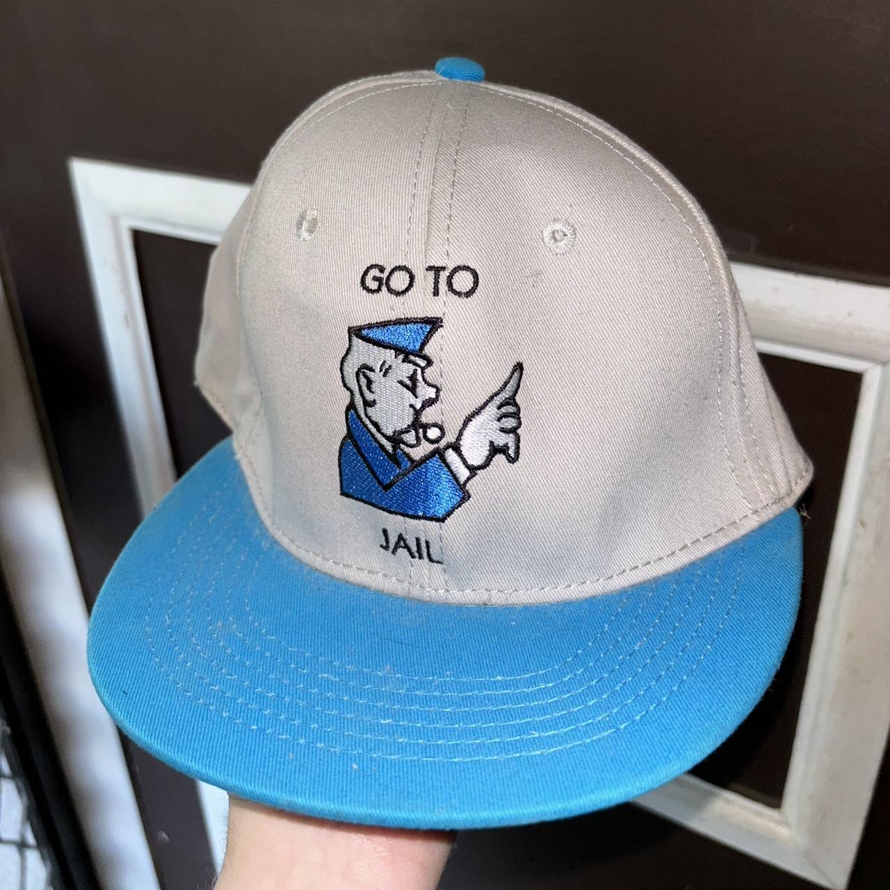 Monopoly “Go to jail” SnapBack hat - never been... - Depop