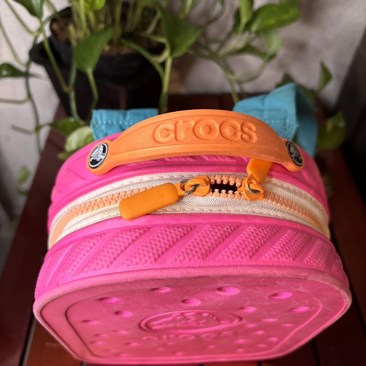 Pink Crocs backpack #kidcore #backpack #crocs... | Depop