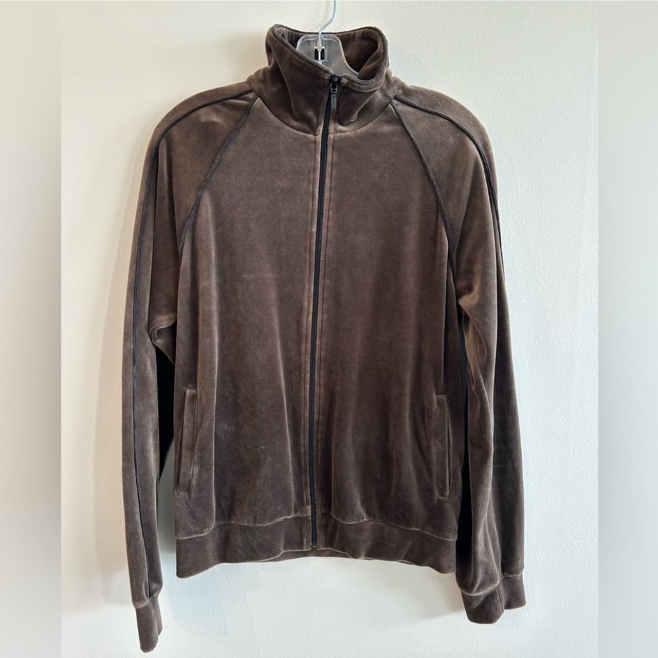 Vintage Men’s Size Small Club Monaco Velour Jacket.... - Depop