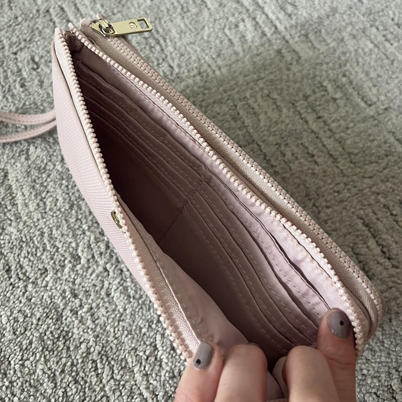 LULULEMON super cute light pink wallet. I love loved... - Depop