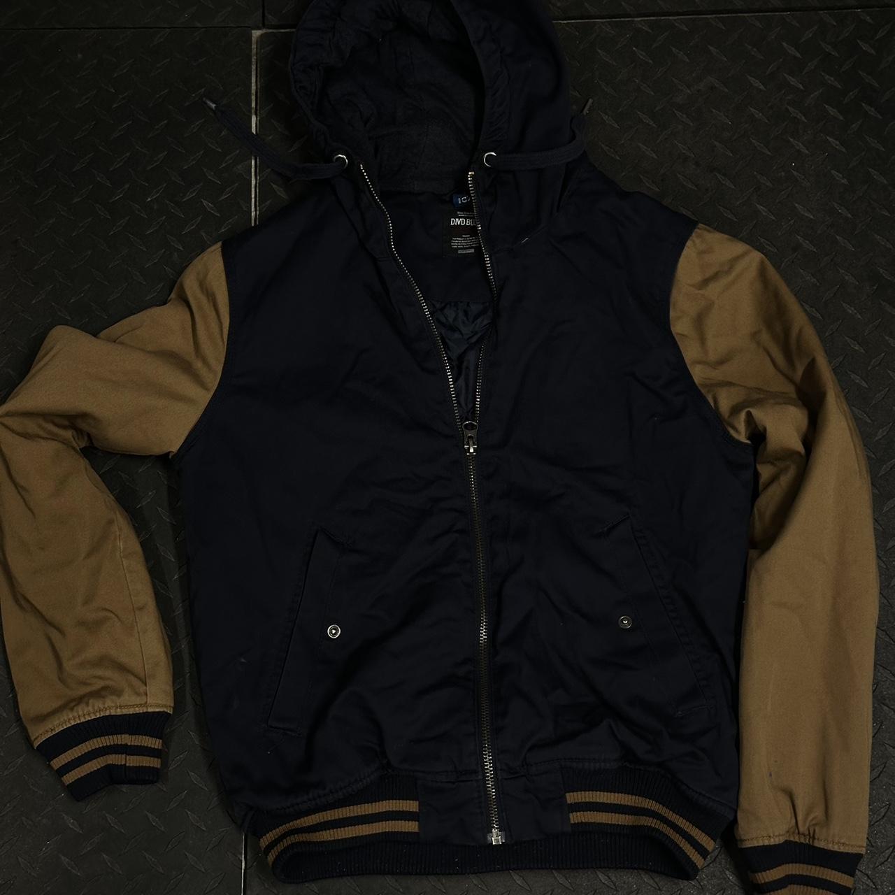 DIVD BLUE HEAVY JACKET - great for pics and it is... - Depop