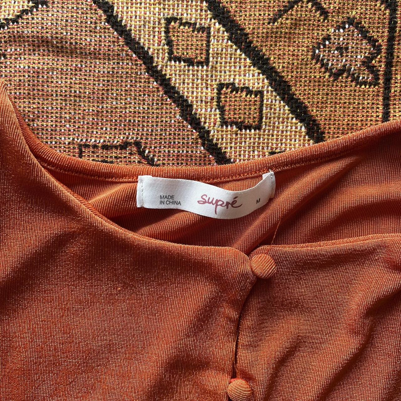 Crop top terracotta Supré size M - Depop
