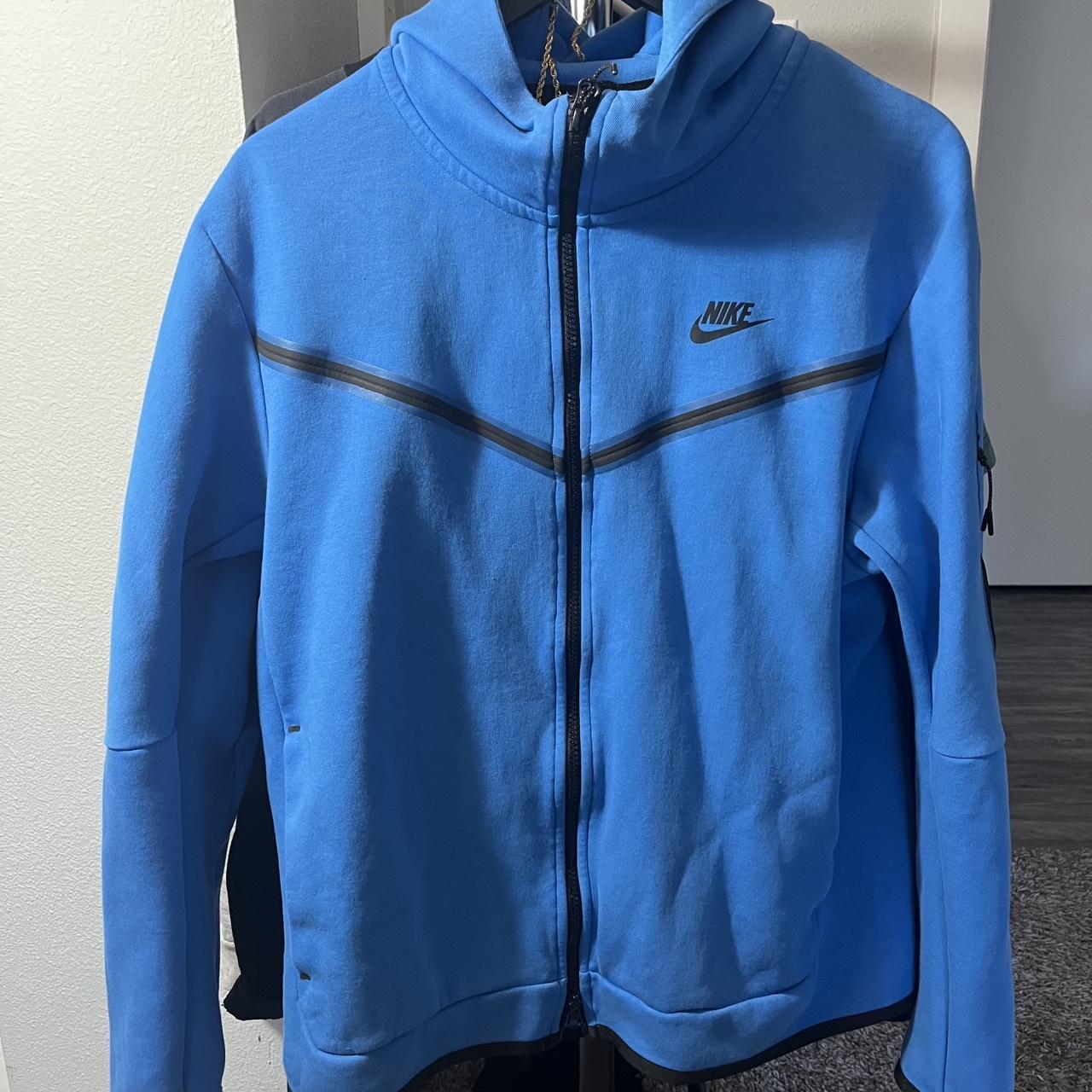 Blue Nike Tech Great Condition Size Large Depop