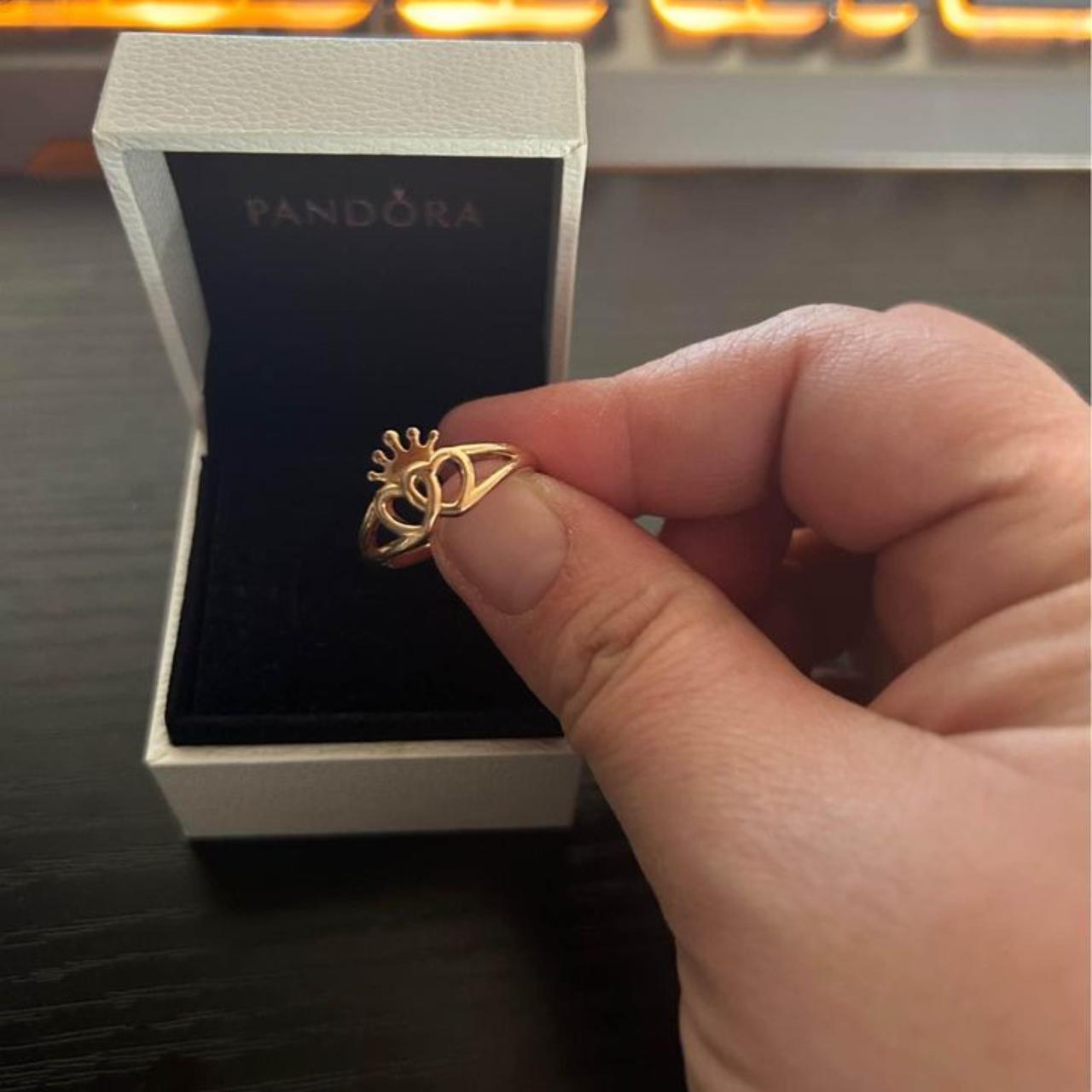 Rose gold Pandora ring Size 56 With ring box I’m... - Depop