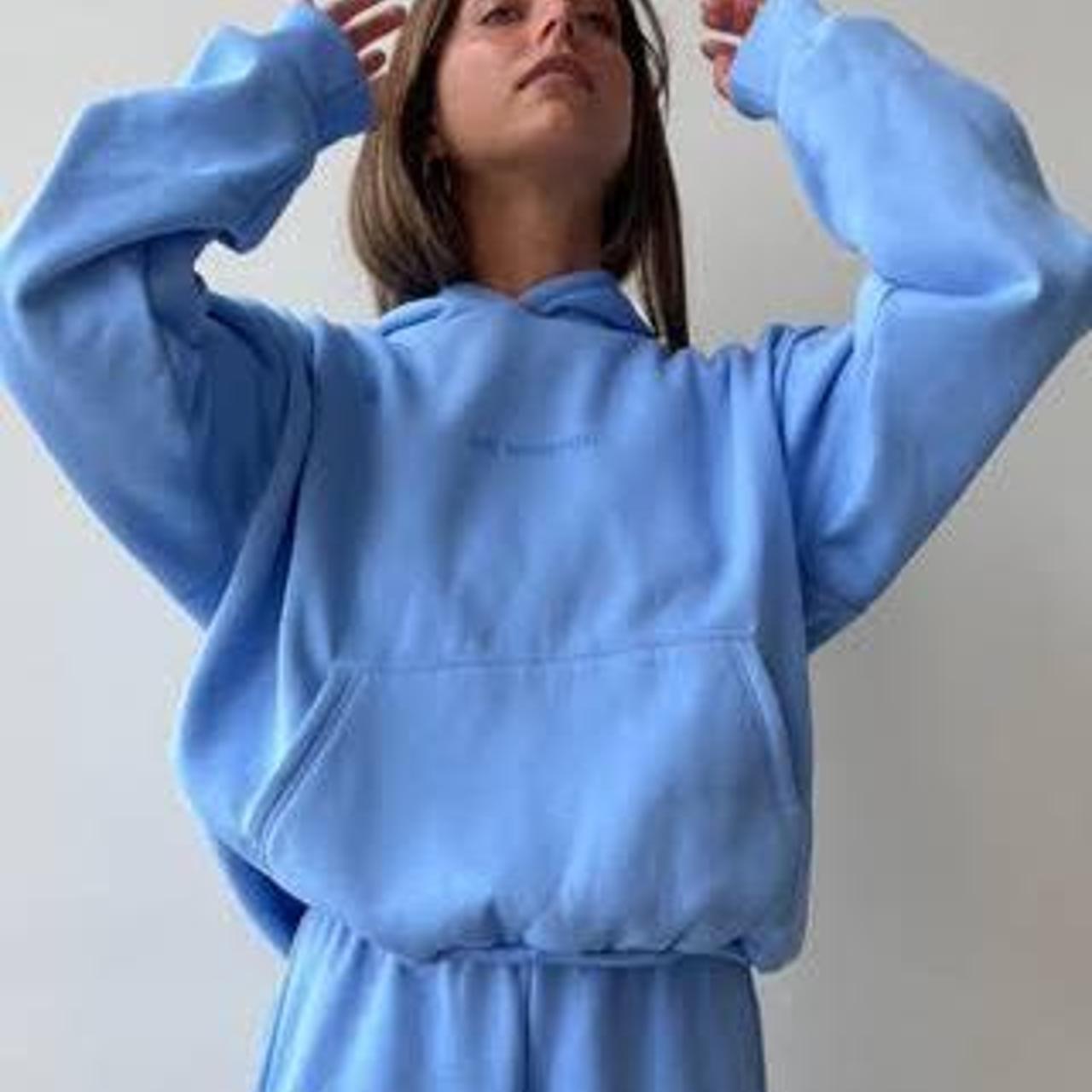 Mr Winston Women's Blue Jumper | Depop