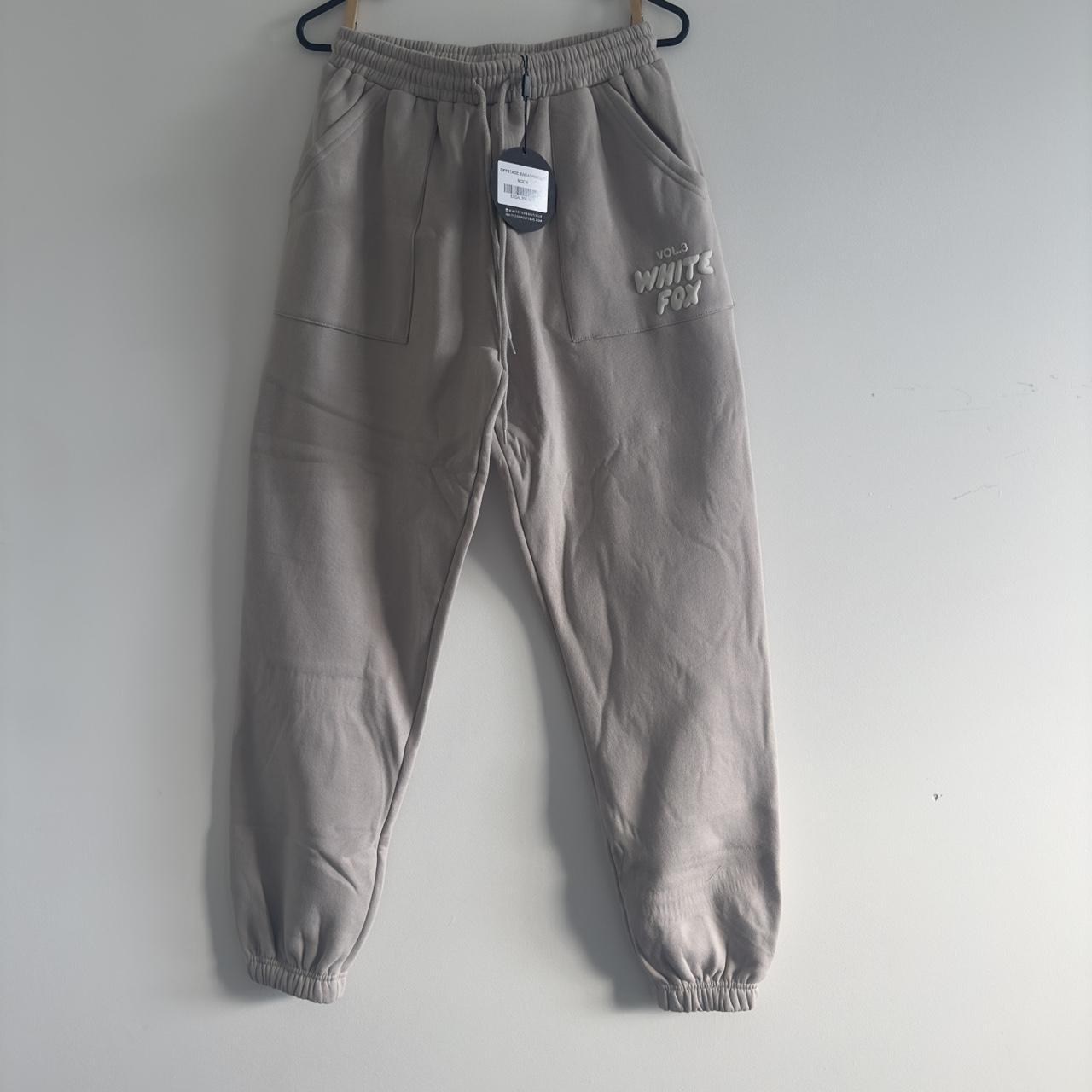Moon Offstage White Fox Boutique sweatpants, size S,... - Depop