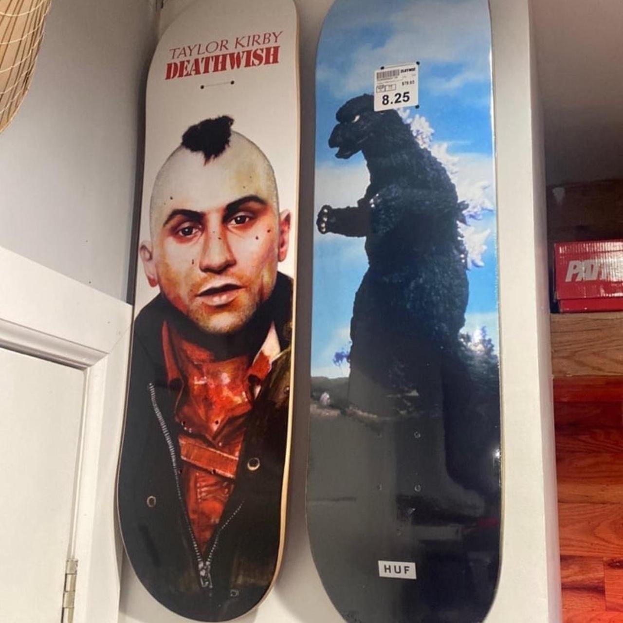 Huf Godzilla skateboard deck #skateboard #skate #huf... - Depop