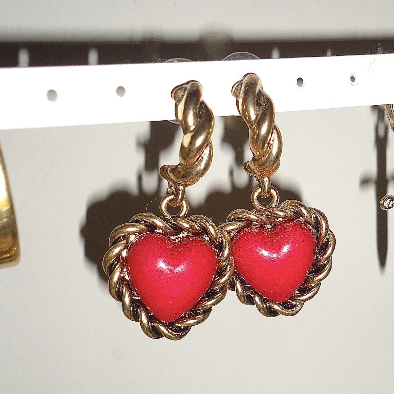 🛋️Free people red heart earrings ★ #rockstargf #y2k... - Depop