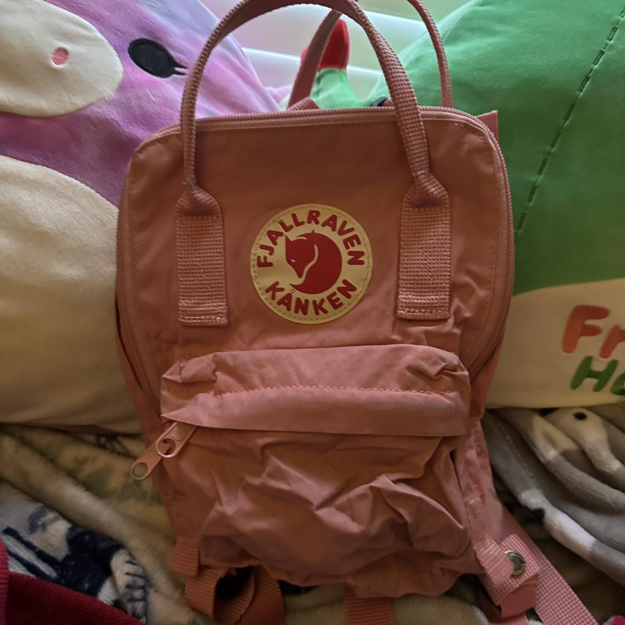 fjallraven kanken mini pink bookbag #kanken... - Depop