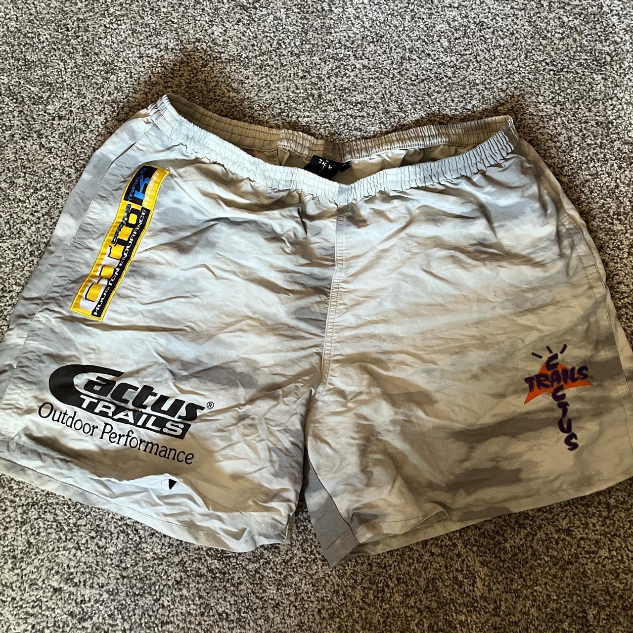 tuff travis scott trail runner shorts barely... - Depop