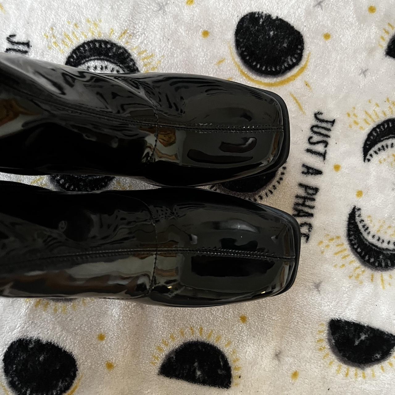 🖤Black Latex/PVC GoGo Boots🖤 Only worn once!!! Box... - Depop