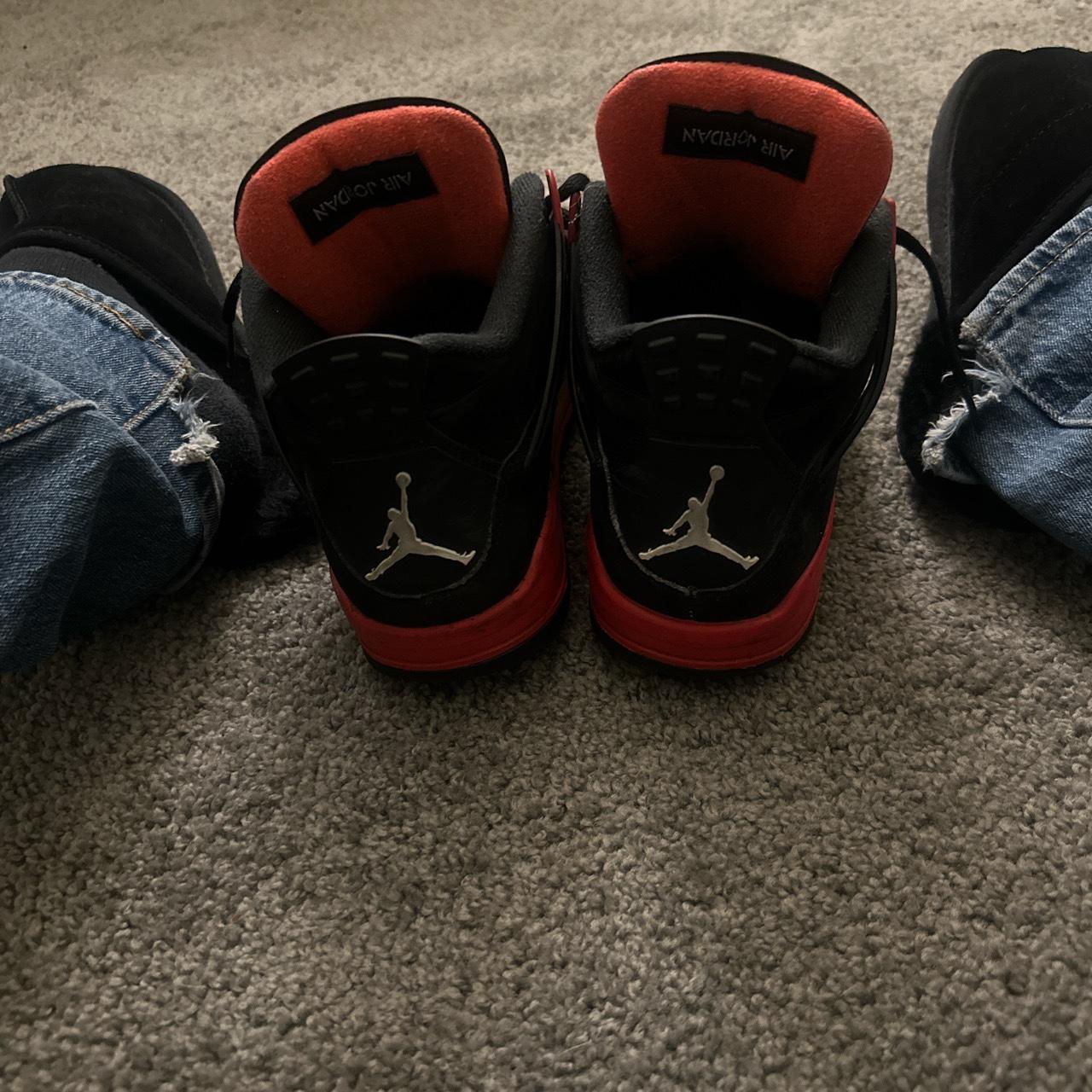 Red thunders, Jordan 4s comes wit box condition 8/10 - Depop