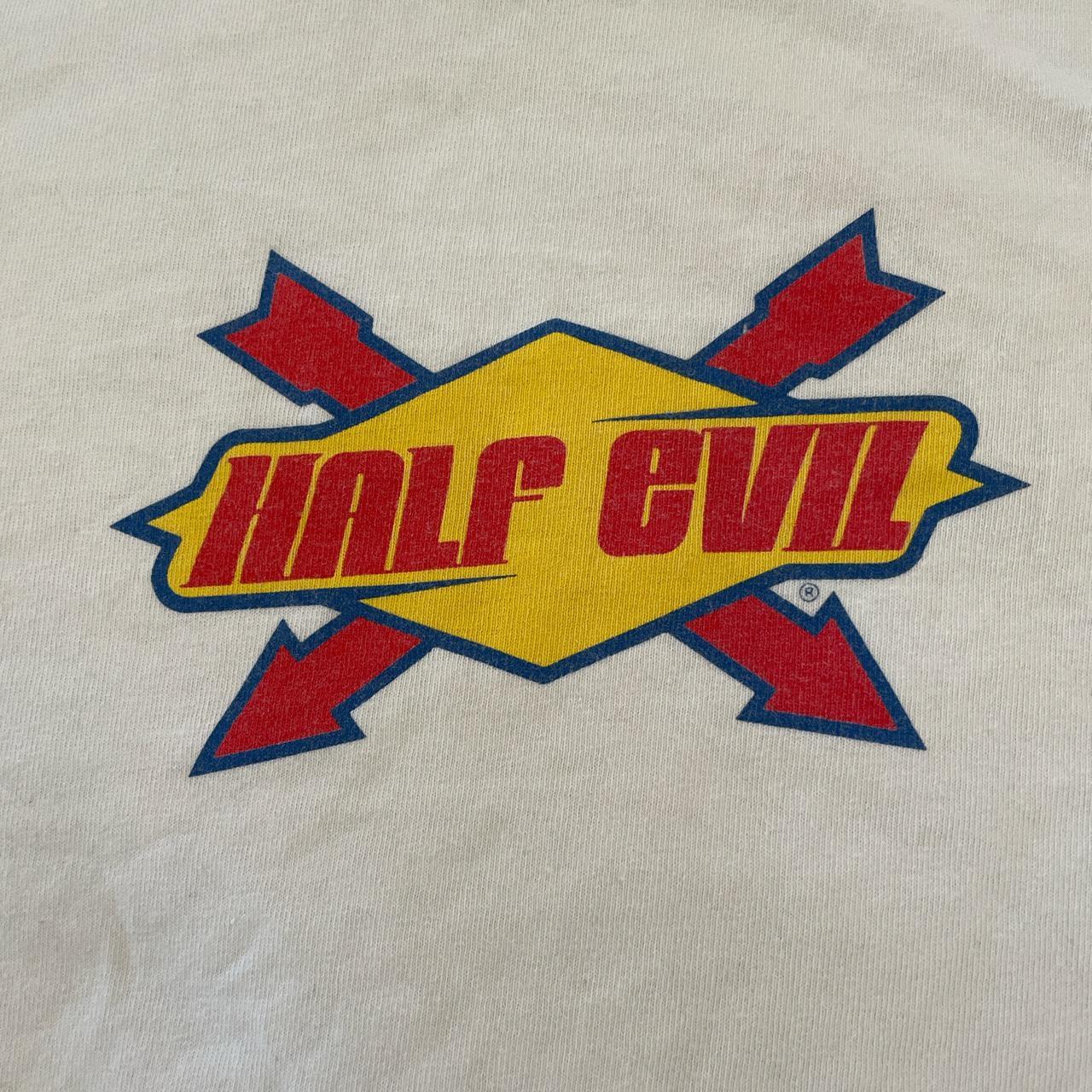 Half Evil Mens Tshirt Could fit M-L #mens #streetwear - Depop