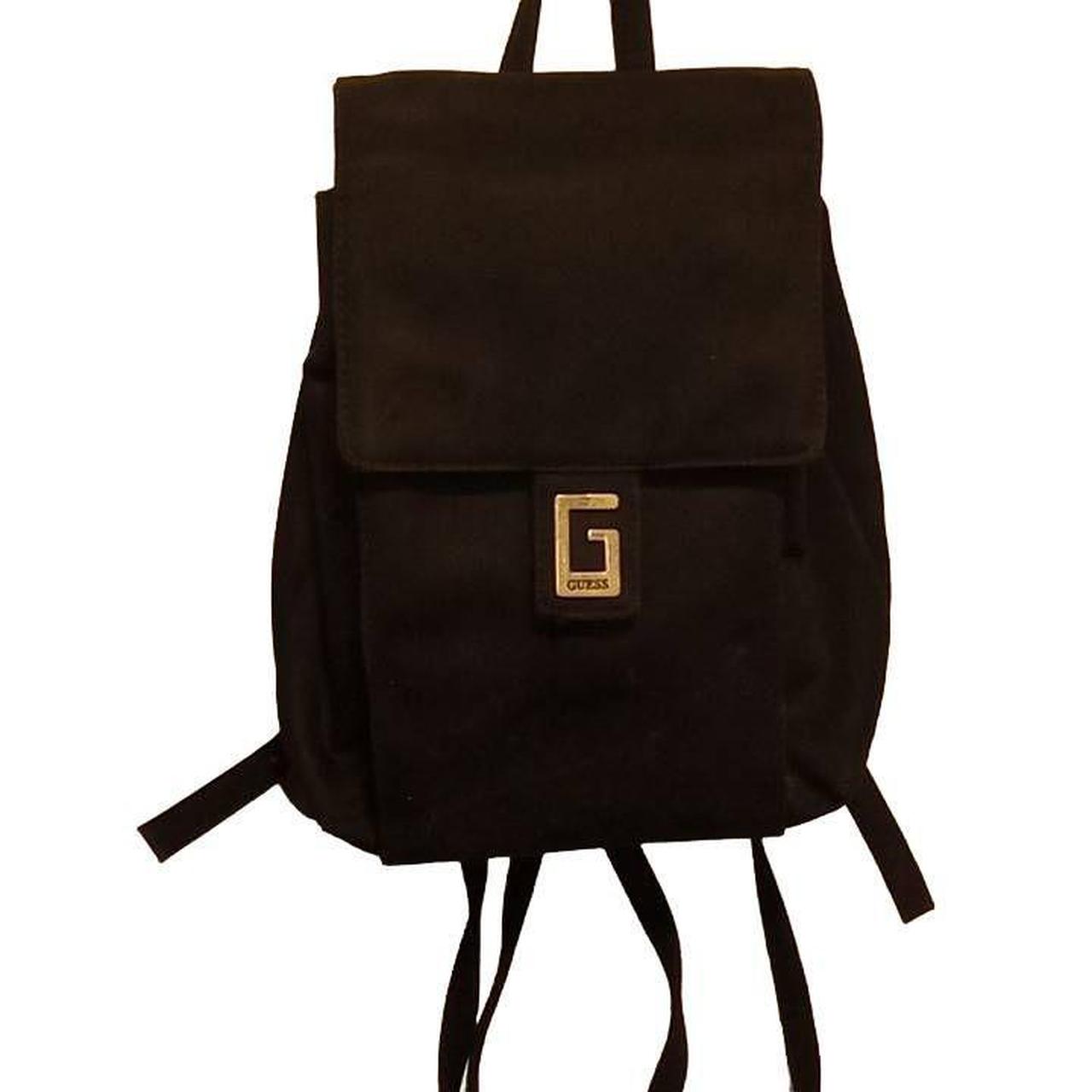 Guess backpack purse small black magnetic clasp... - Depop