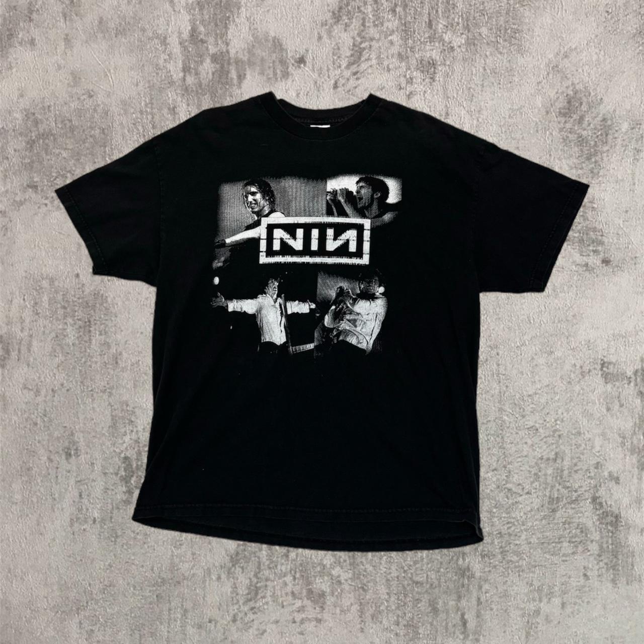 Vintage NIN Band Tour T-Shirt size: XL flaws:... - Depop