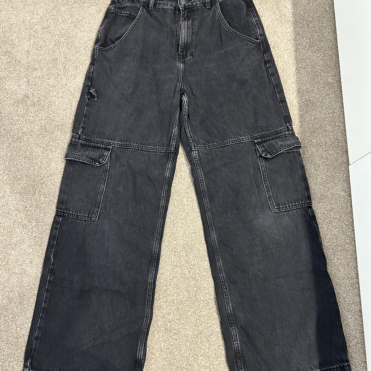 black glassons cargos size 12 #glassons - Depop