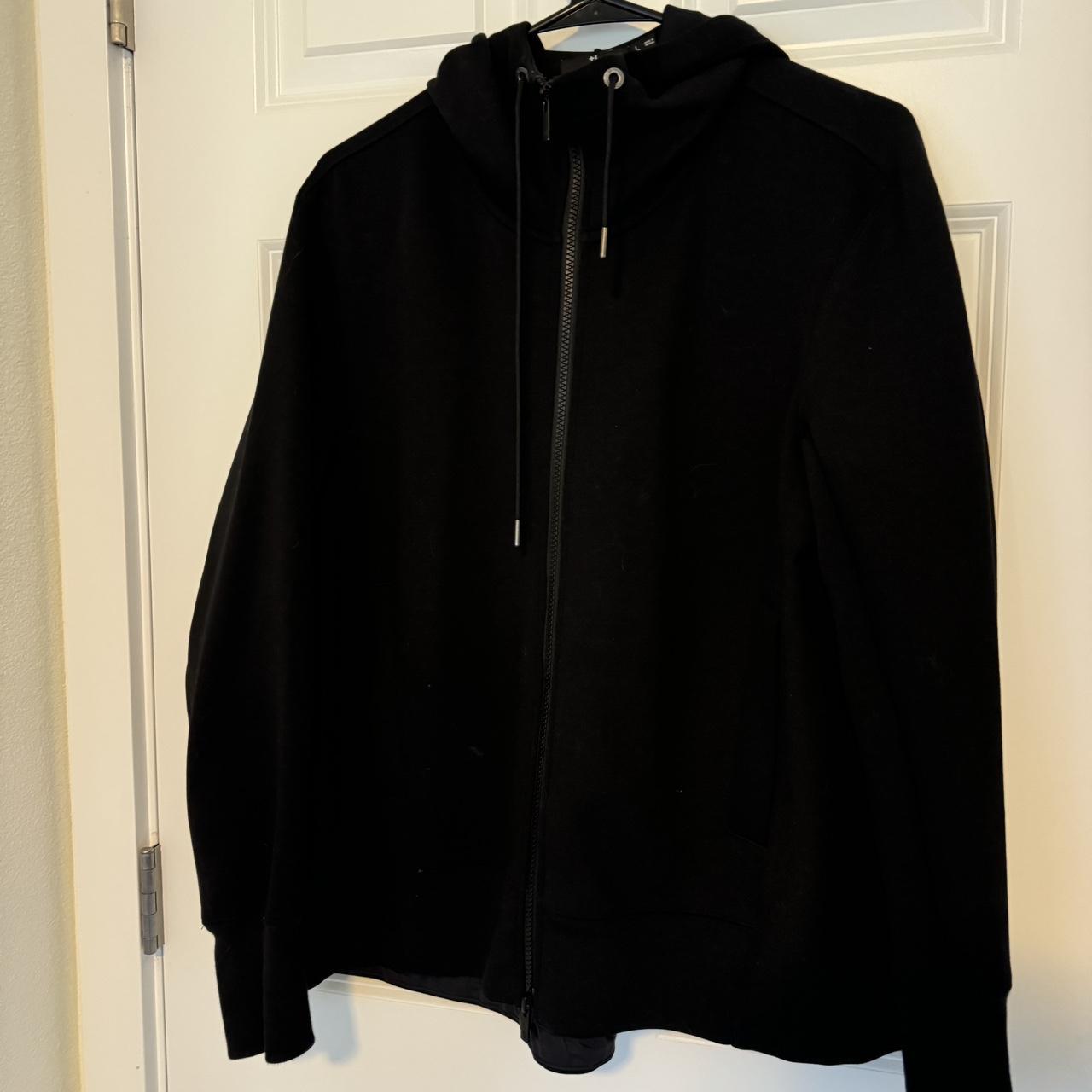 Uniqlo black tech zip up jacket (with huuuge pockets... - Depop