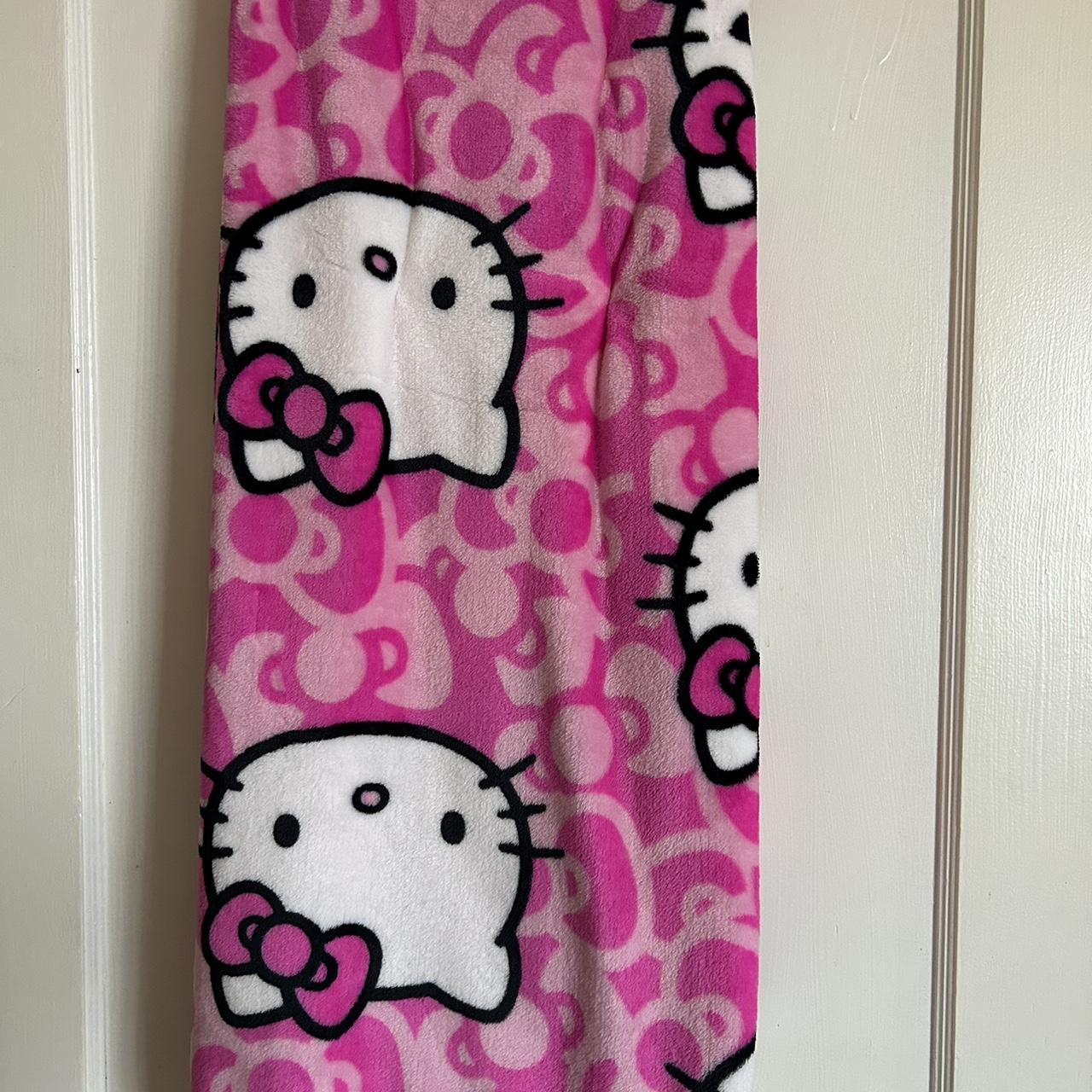 Hello Kitty Pink Bow Blanket Throw 50x70 Burlington... - Depop
