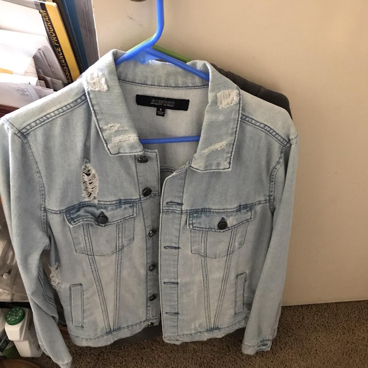Ripped blue jacket rarely used. Great condition. | Depop