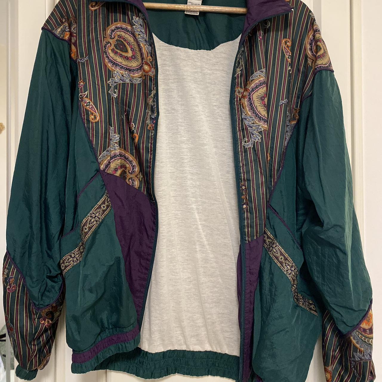 Vintage shell suit jacket. Perfect for... - Depop