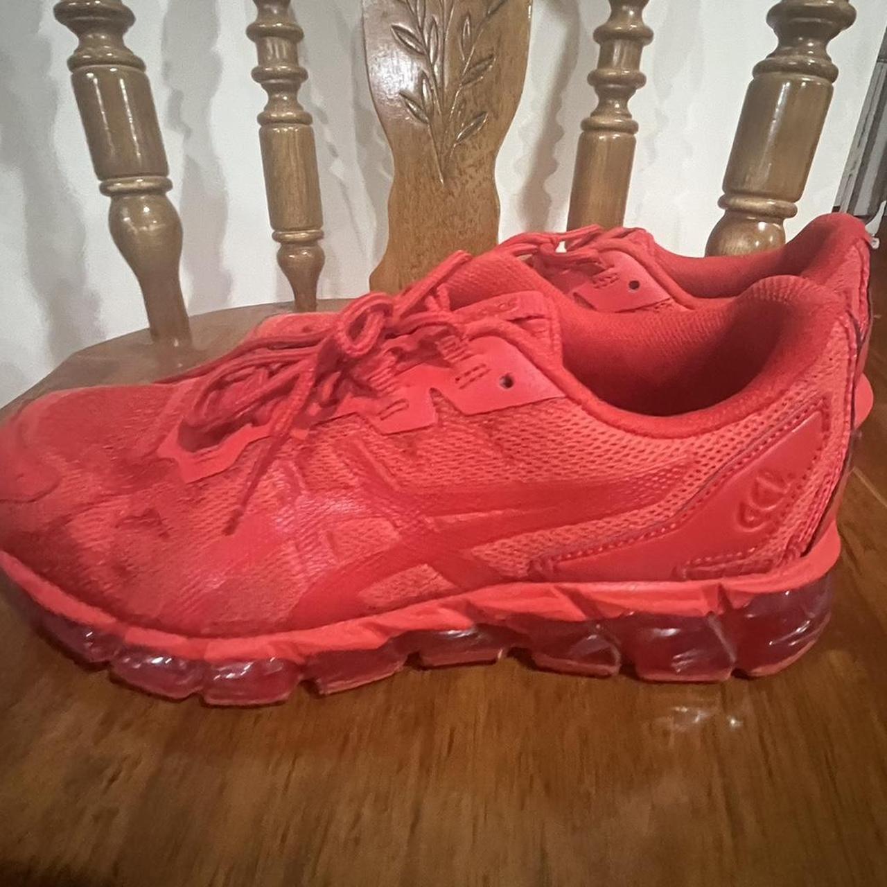Red ASICS Gel Kayano 27 SIZE 9 running shoes... | Depop