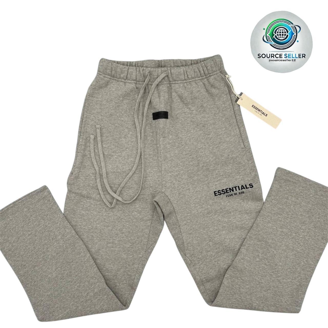 Grey Fear of God Essentials joggers #loungewear - Depop
