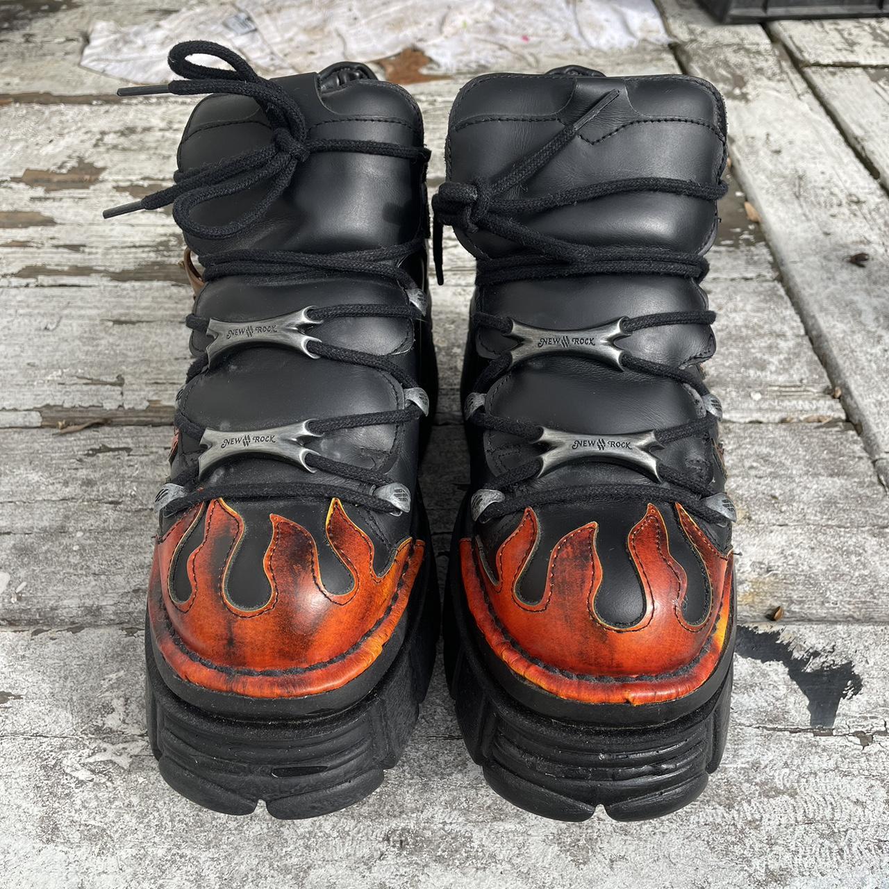 NEW ROCK PLATFORM BOOTS SIZE 43 FITS LIKE A MENS US... - Depop