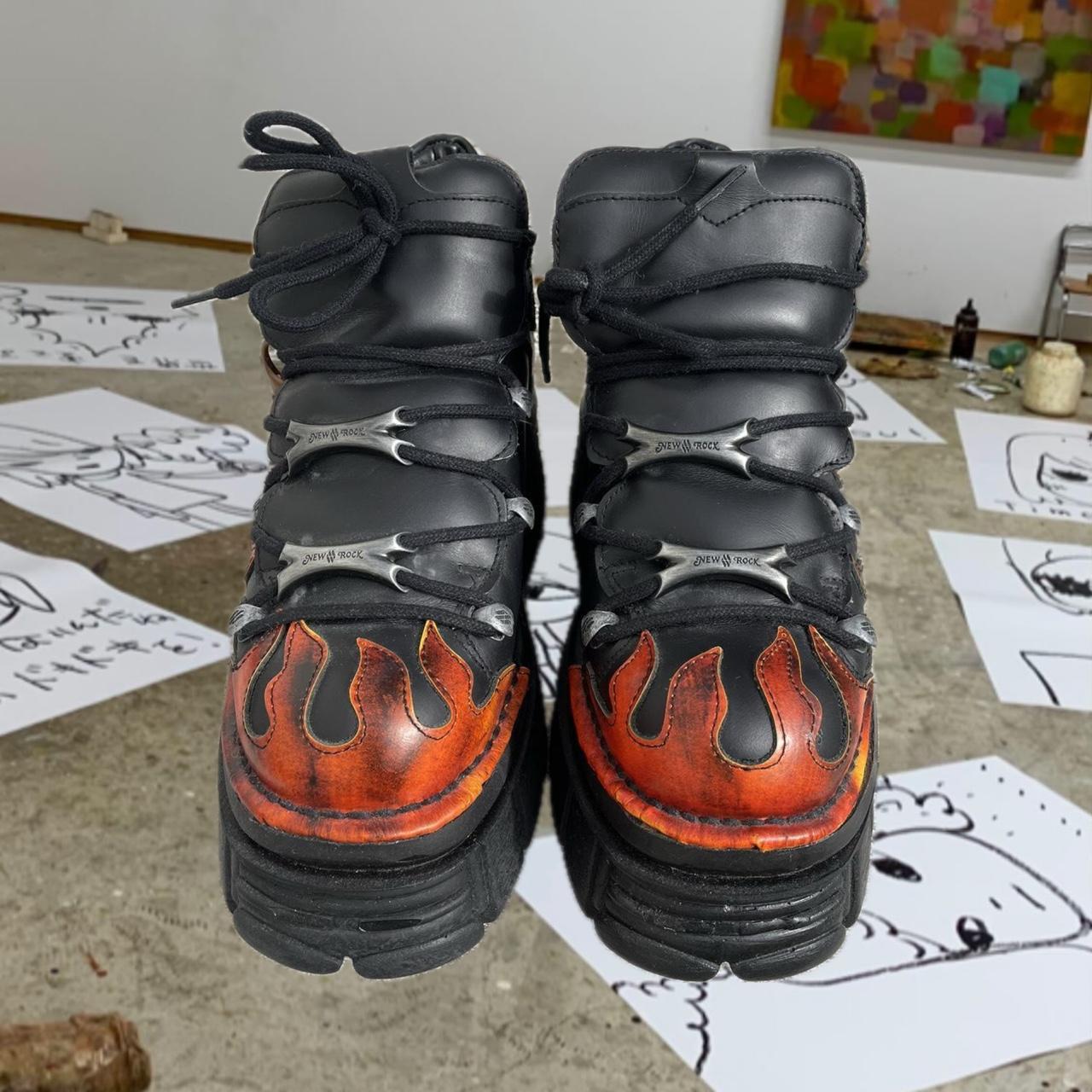 NEW ROCK PLATFORM BOOTS SIZE 43 FITS LIKE A MENS US... - Depop