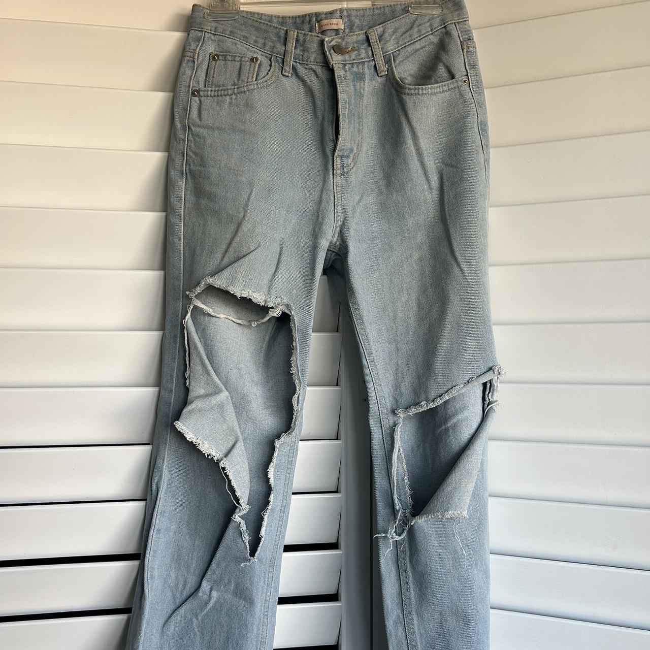 Super cute Chuu jeans. They’re very flattering and... | Depop