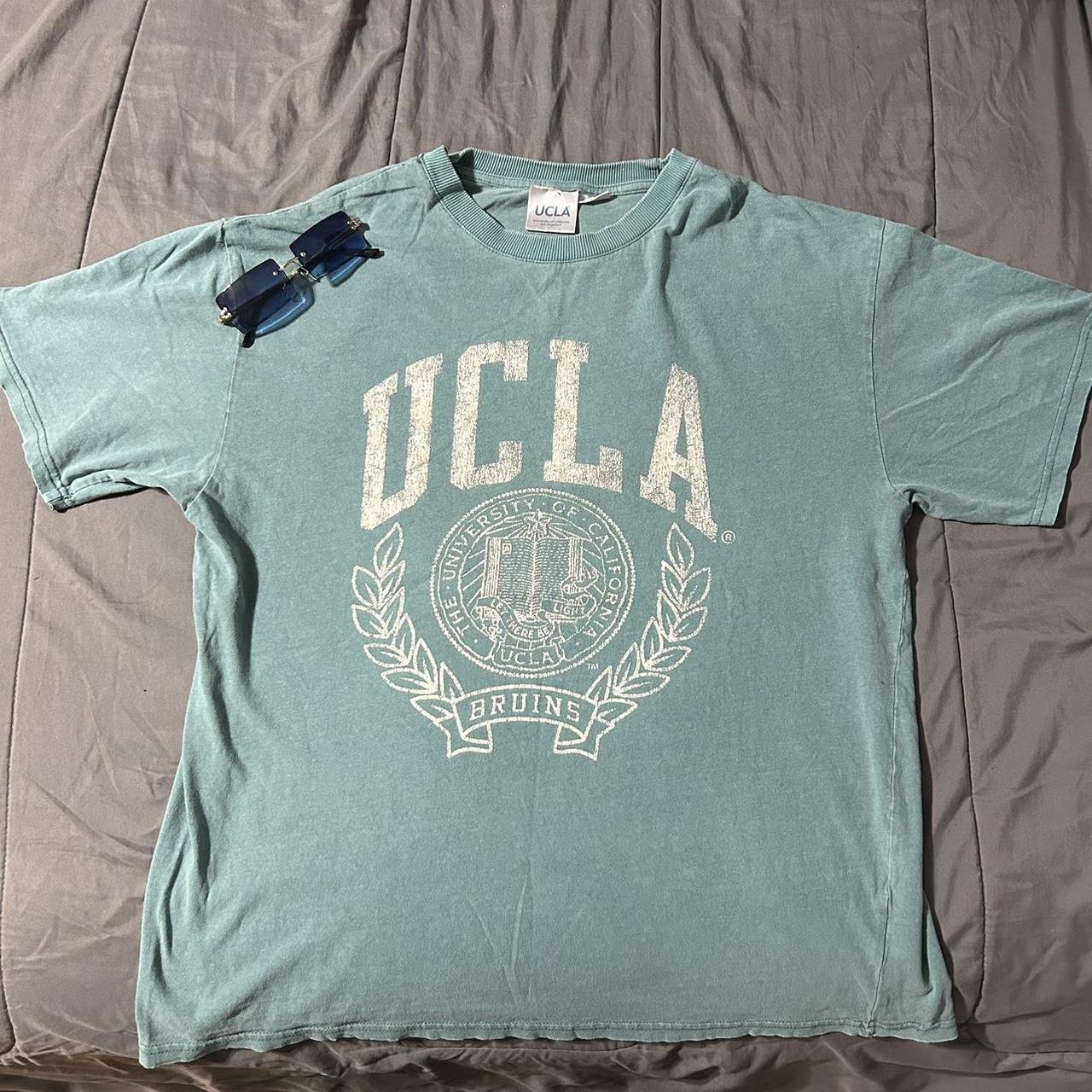 UCLA acid washed box T Size: Large - Depop