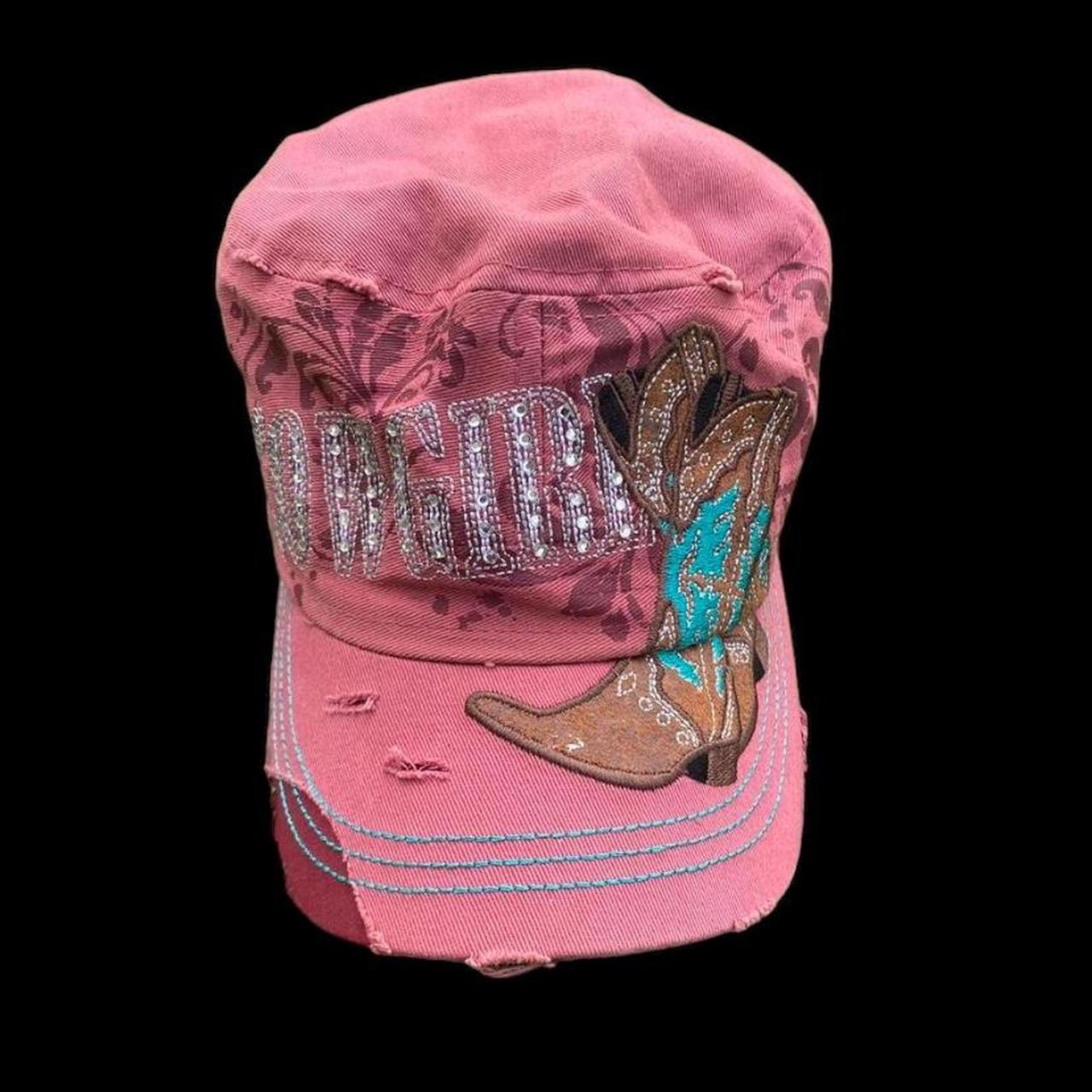 Y2K Grunge Popstar Pink Hat #y2k #britney... - Depop