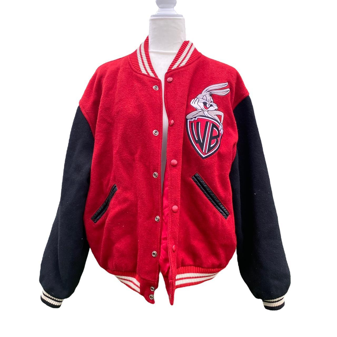 Vintage Looney Tunes Bugs Bunny Varsity Jacket 90s... - Depop