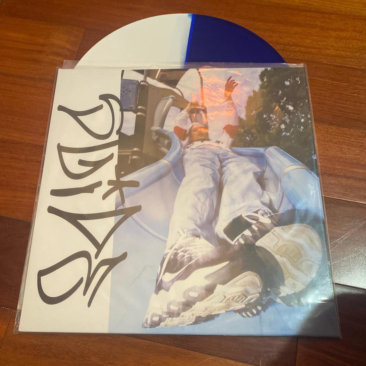 George Clanton Slide Rare Blue & White Split Vinyl... | Depop